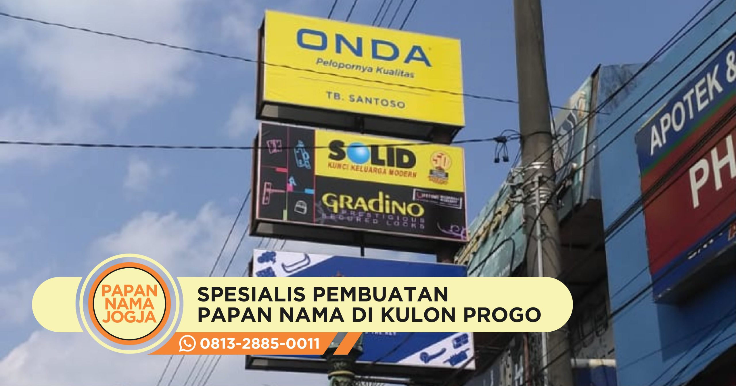 Plang nama – PAPAN NAMA JOGJA | 081 3288 50011